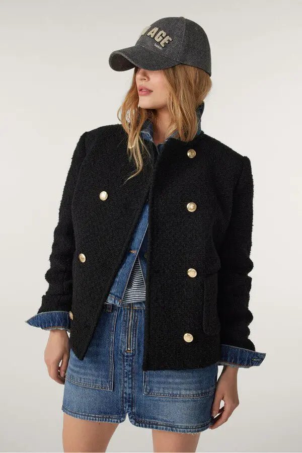 ba&sh - joe tweed jacket - yellow (Copy) - ba&sh - Aritmetik